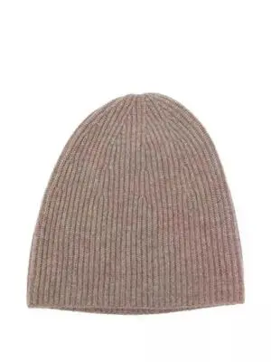 LOOP CASHMERE Ribbed Knit Beanie