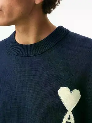 Ami De Coeur Crew Neck Sweater - Blue