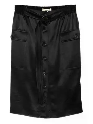 Saint Laurent Buttoned Mini Skirt