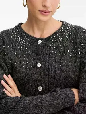 FRACOMINA Bead-embellished Cardigan - Grey