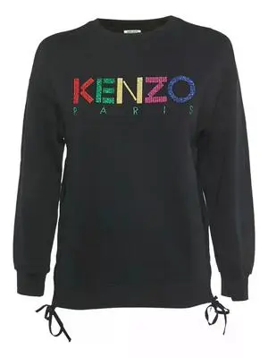 Kenzo Logo-detail Side-zip Sweatshirt