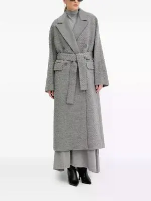 BOSS Bouclé Belted Coat