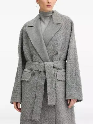 BOSS Bouclé Belted Coat