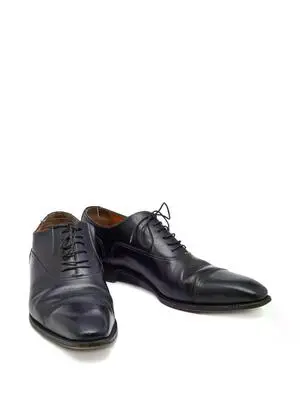 Santoni Leather Oxford Shoes