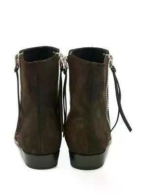 GIUSEPPE ZANOTTI Suede Zip-up Boots