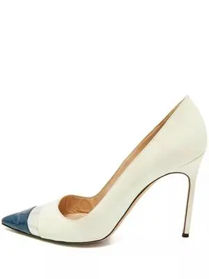 Manolo Blahnik Pointed-toe Leather Heeled Pumps