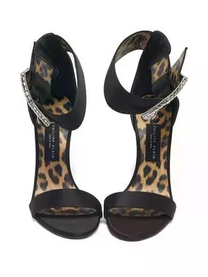 Philipp Plein Crystal-embellished Buckle Sandals