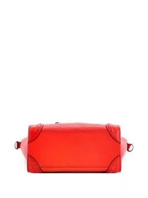Celine Bicolor Luggage Nano Crossbody Bag Grainy Leather