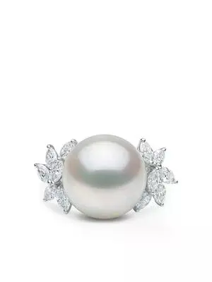 Yoko London South Sea Pearl And Diamond Flutter Ring