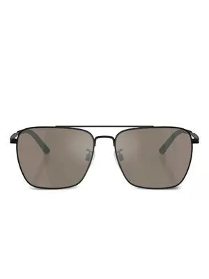Oliver Spencer R-15 Square-frame Sunglasses - Black