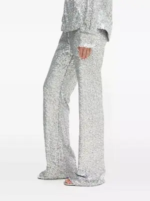 Stine Goya Sequin-embellished Wide-leg Trousers