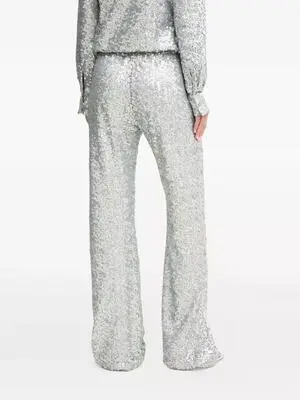 Stine Goya Sequin-embellished Wide-leg Trousers