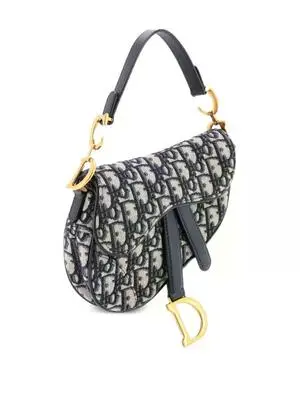 Dior Saddle Handbag Oblique Canvas Mini Shoulder Bag - Blue