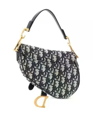 Dior Saddle Handbag Oblique Canvas Mini Shoulder Bag - Blue