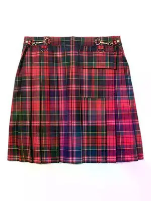 Undercover Check Buckle Skirt