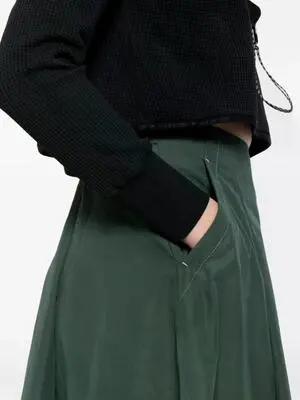 AND WANDER Logo-embroidered Skirt