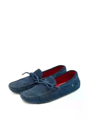 TOD'S Bow Suede Loafers