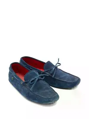 TOD'S Bow Suede Loafers