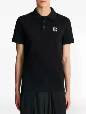 Balmain Logo-embroidered Polo Shirt