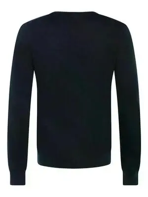 FRANZESE COLLECTION Ribbed Crew-neck Sweater - Blue