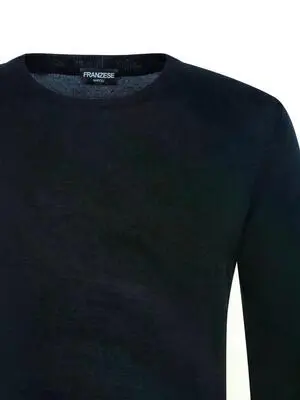FRANZESE COLLECTION Ribbed Crew-neck Sweater - Blue