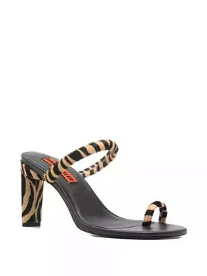 SIMONMILLER Zebra-pattern Heeled Sandals