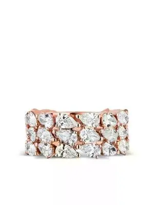 JEWELS AFICIONADO 18k Rose Gold Diamond Ring - Pink