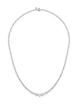 JEWELS AFICIONADO Diamond Tennis Necklace - Silver