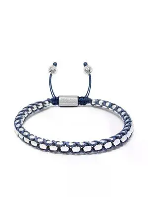 NIALAYA JEWELRY Box-chain String Bracelet - Blue
