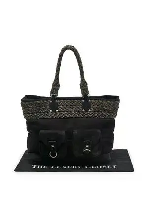 Loewe Braided Suede Tote Bag