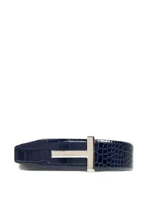 TOM FORD T-buckle Belt - Blue
