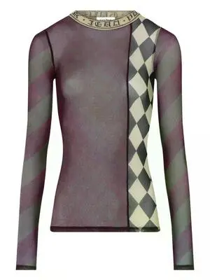 Jean Paul Gaultier Patchwork Long-sleeved Top