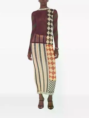 Jean Paul Gaultier Patchwork Long-sleeved Top