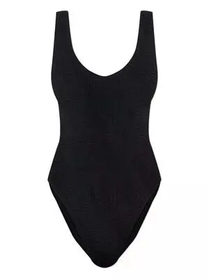Bond Eye V-neck One-piece Swimsuit - Black