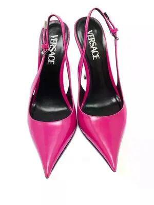 Versace Leather Point-toe Pumps