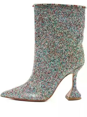 Amina Muaddi Glitter Shoes For Women