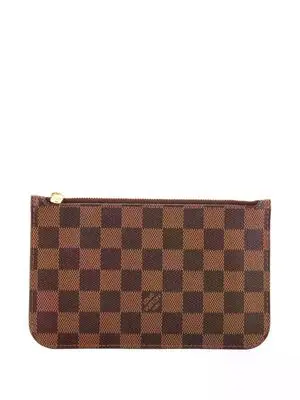 LOUIS VUITTON Neverfull Pochette Damier Small Pouch