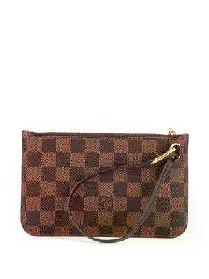 LOUIS VUITTON Neverfull Pochette Damier Small Pouch