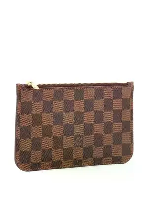 LOUIS VUITTON Neverfull Pochette Damier Small Pouch