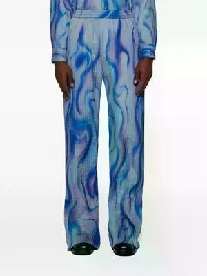 CASELLA MEYER Pleated All-over Print Trousers
