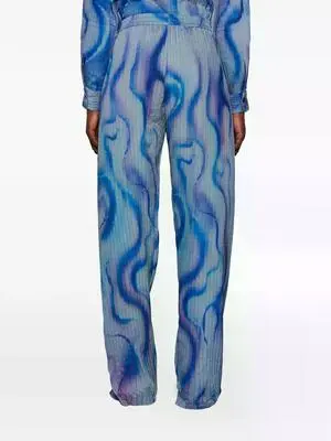 CASELLA MEYER Pleated All-over Print Trousers
