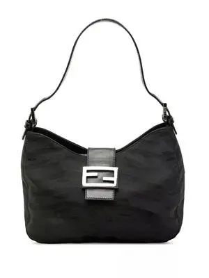 Fendi Ff Zebra Print Canvas Shoulder Bag