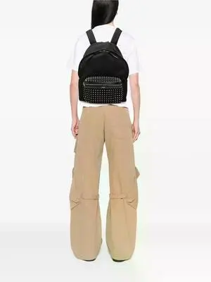 Saint Laurent Studded Canvas City Backpack