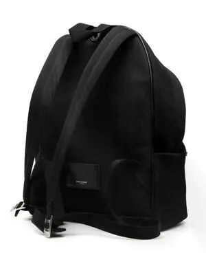 Saint Laurent Studded Canvas City Backpack