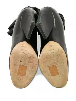 Dior Leather Ankle-tie Boots