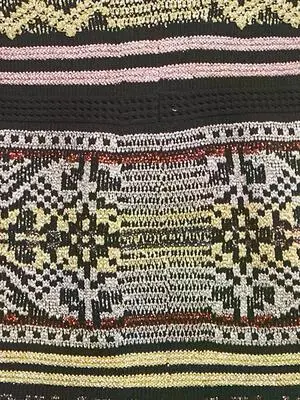 Missoni V-neck Geometric Pattern Midi Dress - Black