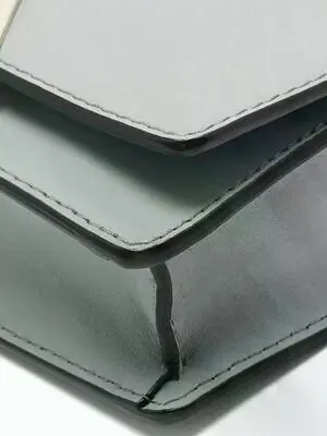 Emporio Armani Astrid Chain-strap Leather Cross Body Bag - Grey