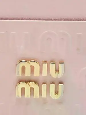 Miu Miu Embossed-monogram Card Holder