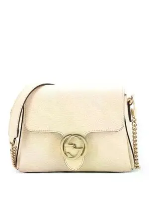 Gucci Interlocking Chain Leather Crossbody Bag