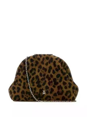 Amina Muaddi Camelia Clutch Bag - Brown